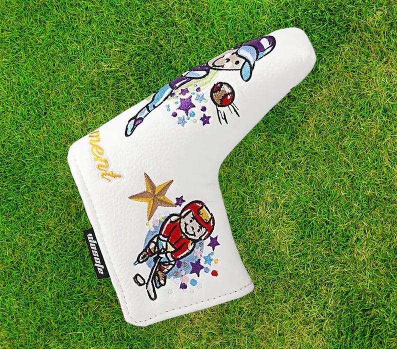 Custom Golf Putter Headcover - Leather Blade Cover - Baseball Golf ...