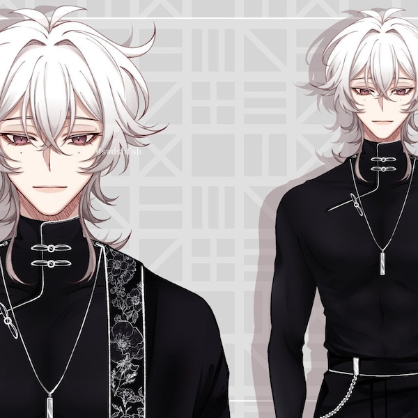 Male Vtuber Model Premade Live2d - Etsy