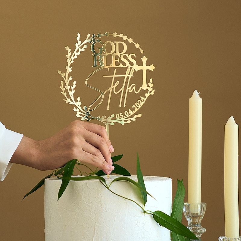 God Bless Cake Topper - Etsy