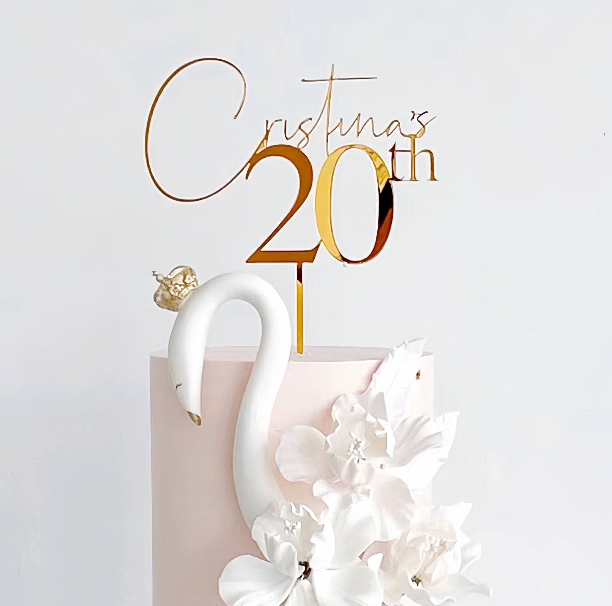 Cake Toppers Are Birthday Personalised, Gold Cake Toppers for Wedding ...