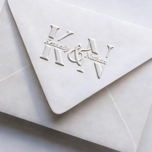 Custom Monogram Wedding Embosser -custom Wedding Embosser Stamp ...