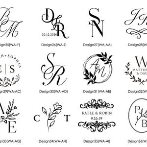 Custom Monogram Wedding Embosser -custom Wedding Embosser Stamp ...