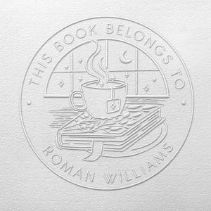 Custom Book Embosse,personalized Ex Libris Book Embosser,chrsmars Gift ...