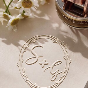 Custom Monogram Wedding Embosser -custom Wedding Embosser Stamp ...