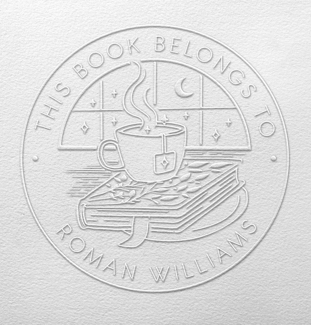 Custom Book Embosse,personalized Ex Libris Book Embosser,chrsmars Gift ...