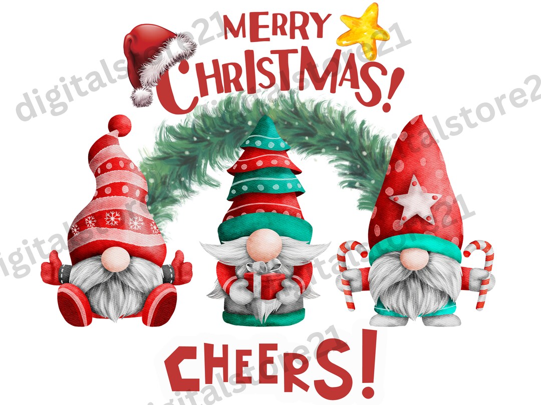 Merry Christmas Gnomies Png Sublimation Design Download,christmas ...