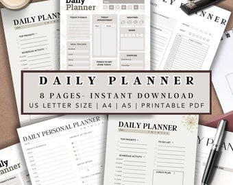 Productivity Planner Printable Daily to Do List Instant - Etsy