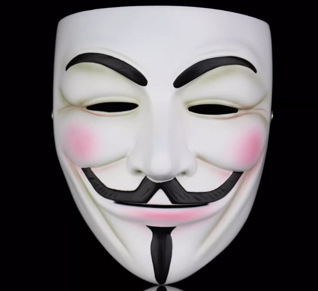 Guy Fawkes Mask Movie V Masks Ghost Mask V for Vendetta - Etsy