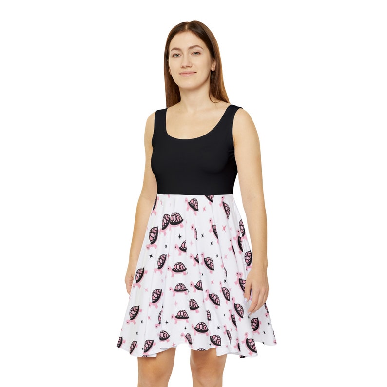 Precious Pink Turtles Women's Sundress, Turtle Print Dress, Tortoise ...
