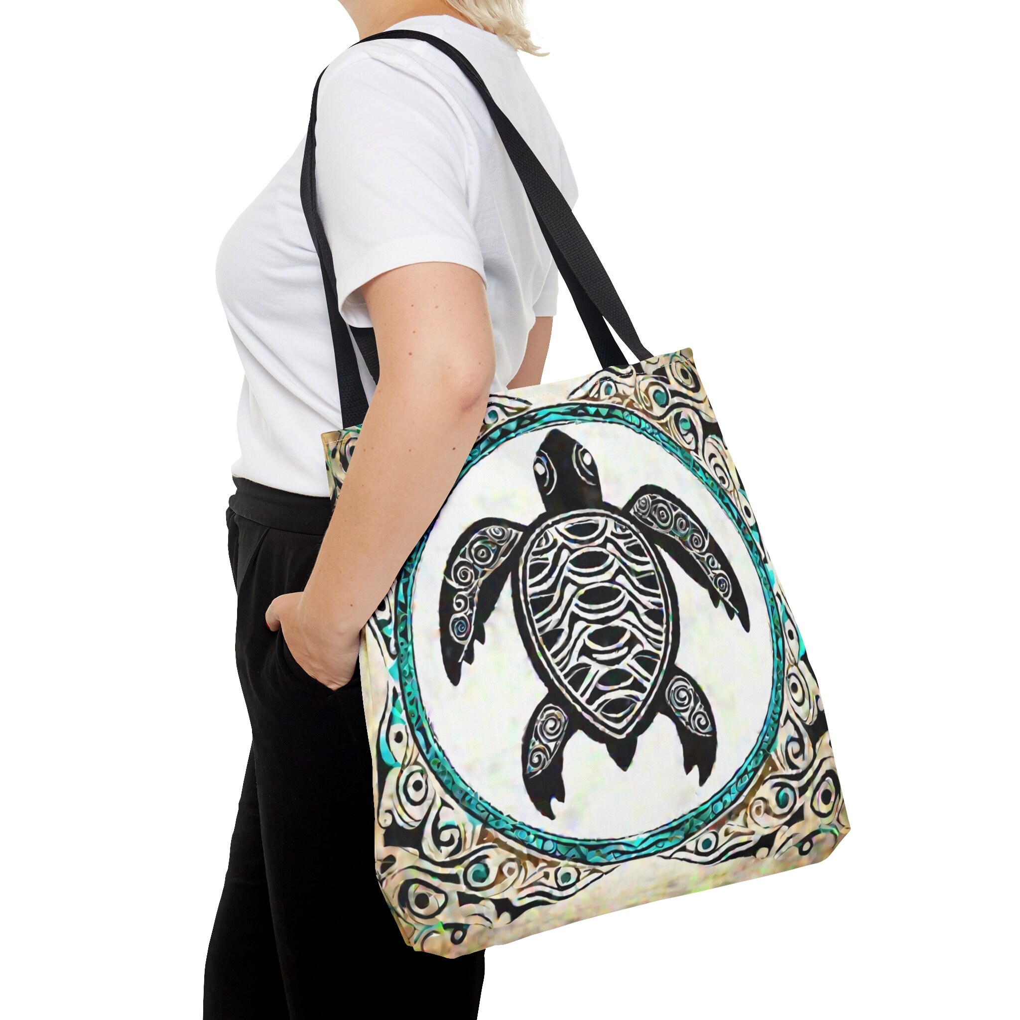 2024 Design Sea Turtle 18 Inch Tote Bag, Sea Turtle Handbag, Sea Turtle ...