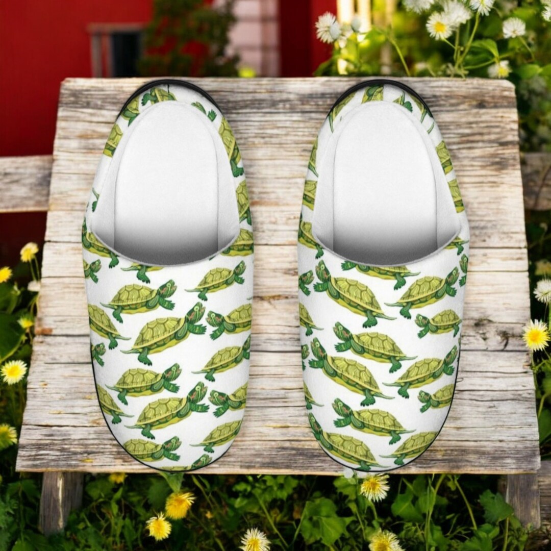 Red Eared Slider Turtle Lovers Artist Design Women's Cute Fun Comfy ...