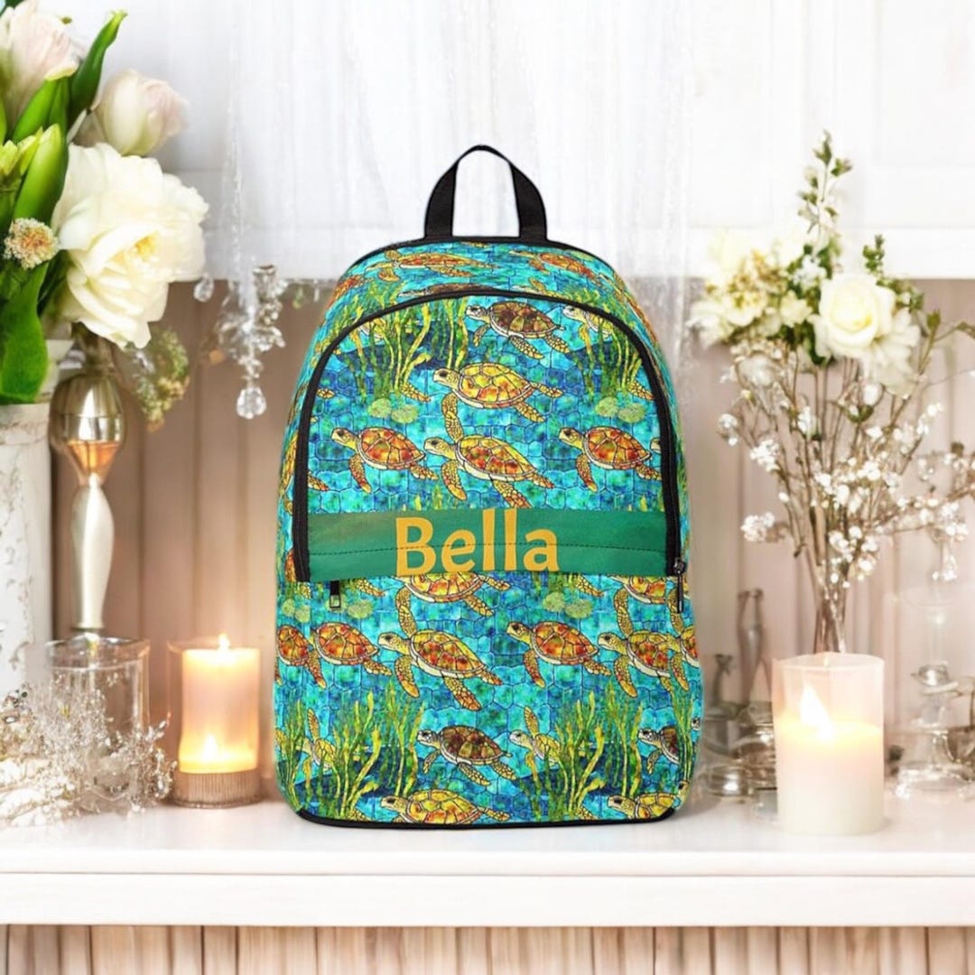 Personalized Sea Turtle Backpack for Kids or Adults - Ocean Animal ...