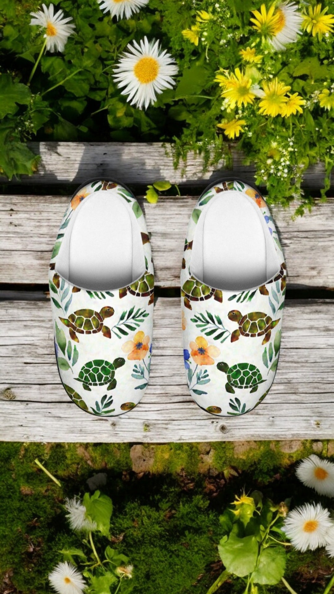 Artwork Turtles Original Artist Design Women's Cute Comfy Indoor Artful ...