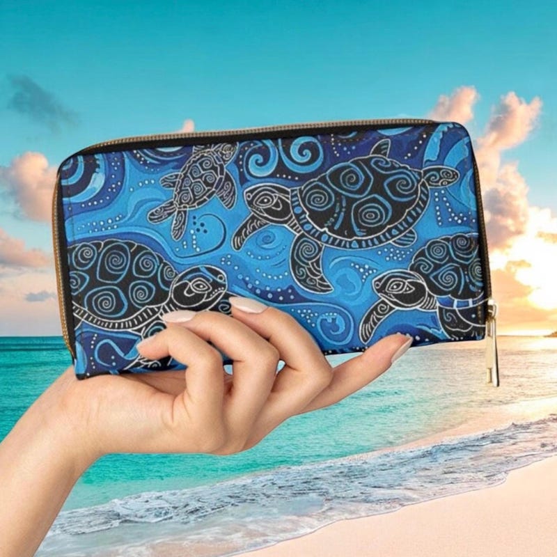 Zip Wallet Ocean - Etsy