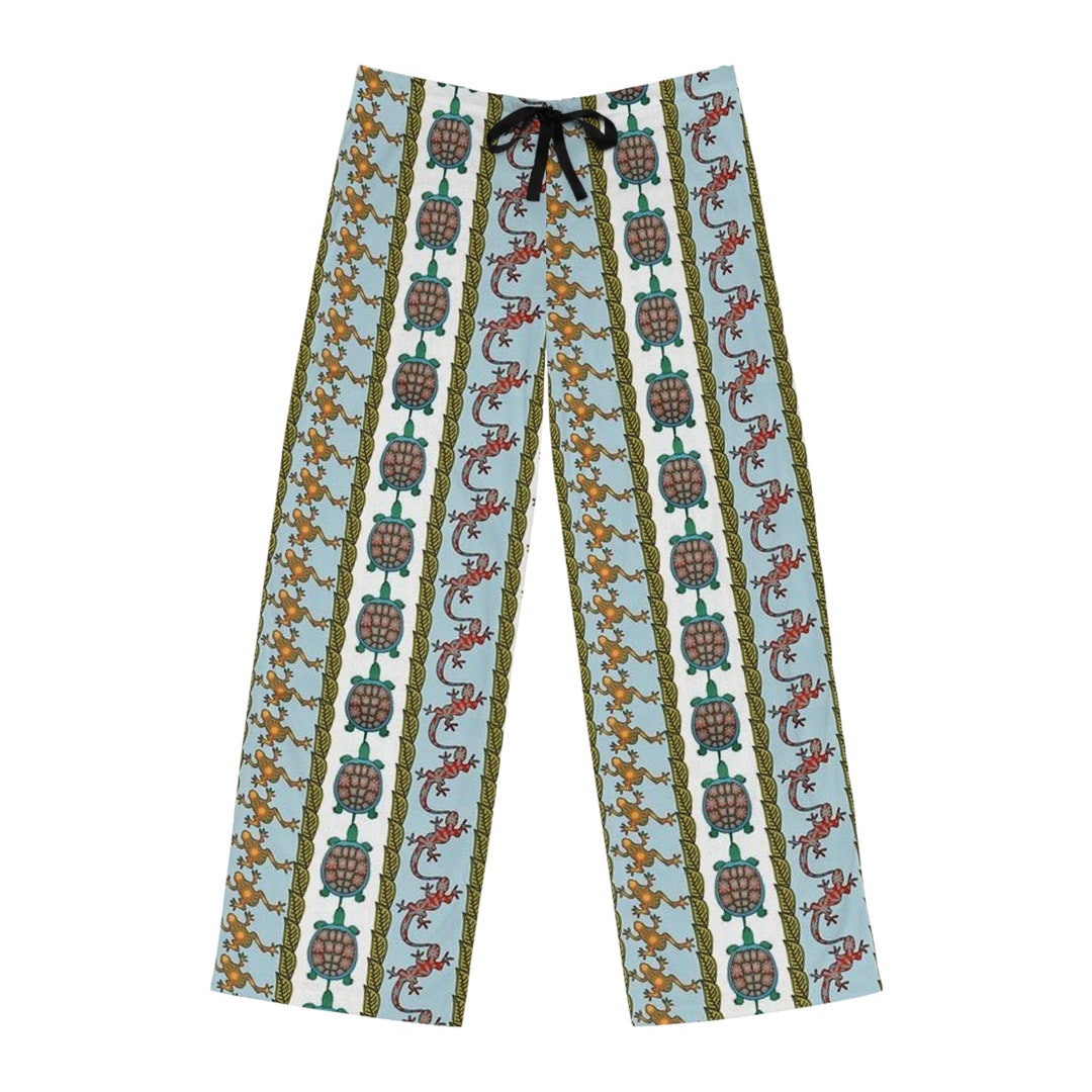 Turtles Lizards Frogs Artistic Design Unisex Custom Drawstring Pajama ...