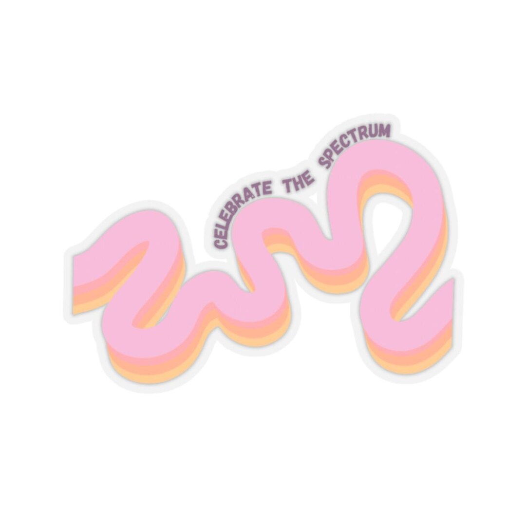 Celebrate the Spectrum Sticker Autism Acceptance Sticker for Ally Gift ...