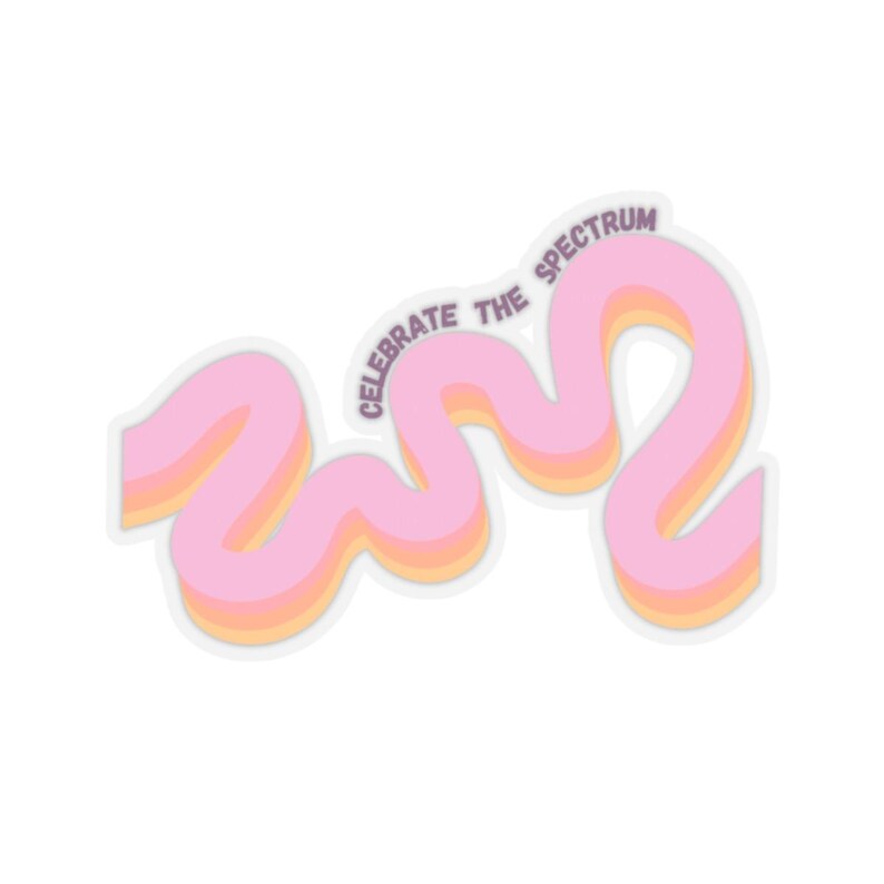 Celebrate the Spectrum Sticker Autism Acceptance Sticker for Ally Gift ...