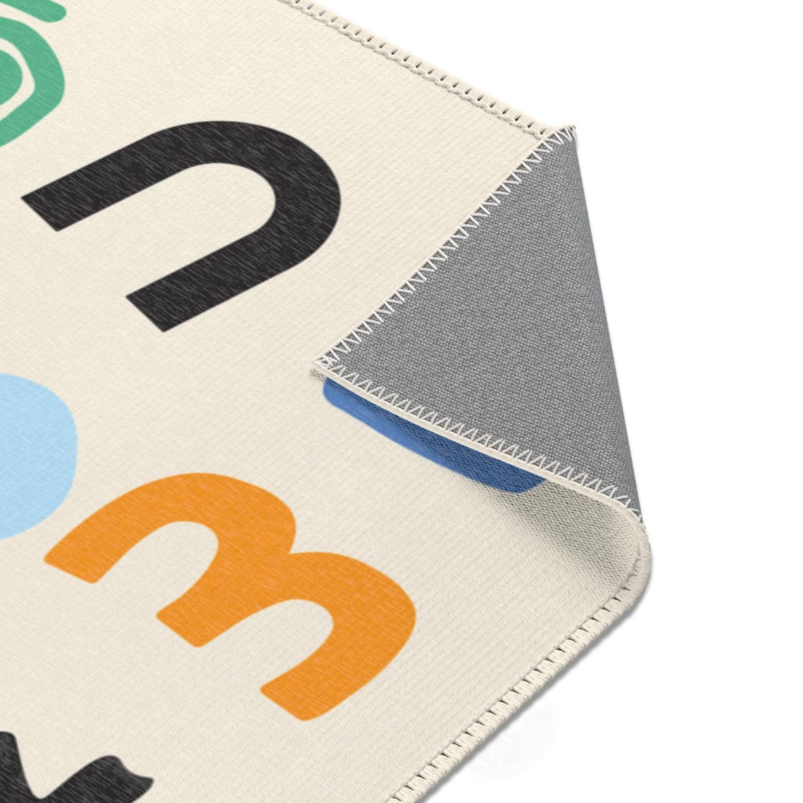 Abstract Shapes Area Rug for Classroom Carpet for Kids Room Pediatric ...