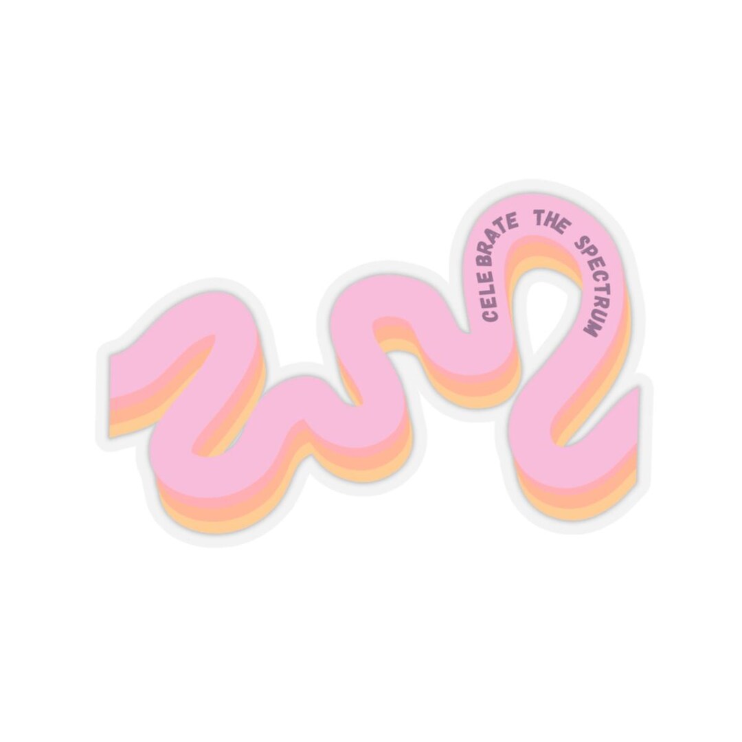 Celebrate the Spectrum Sticker- Autism Awareness Sticker for Ally Gift ...
