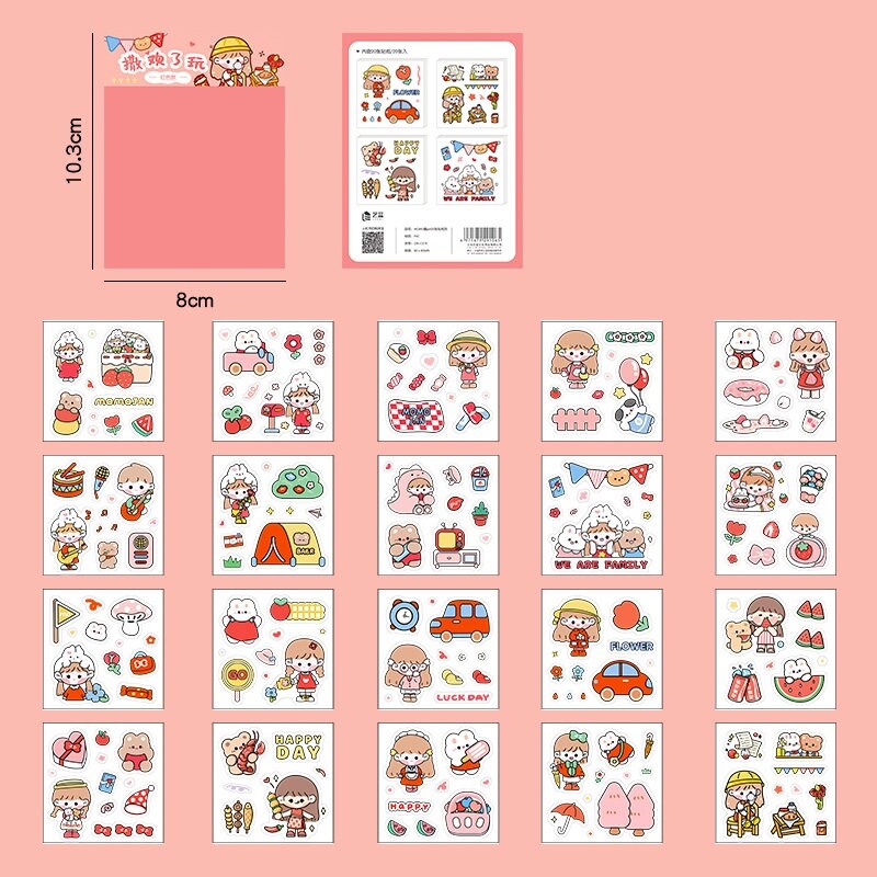 Cute Kawaii Journal Sticker Sheets (20pcs) - Etsy