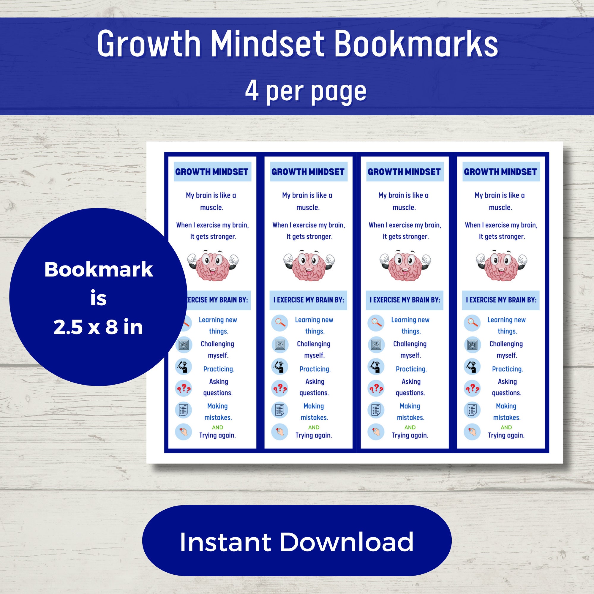 Growth Mindset Bookmarks, Growth Mindset, Growth Mindset Kids, Growth ...