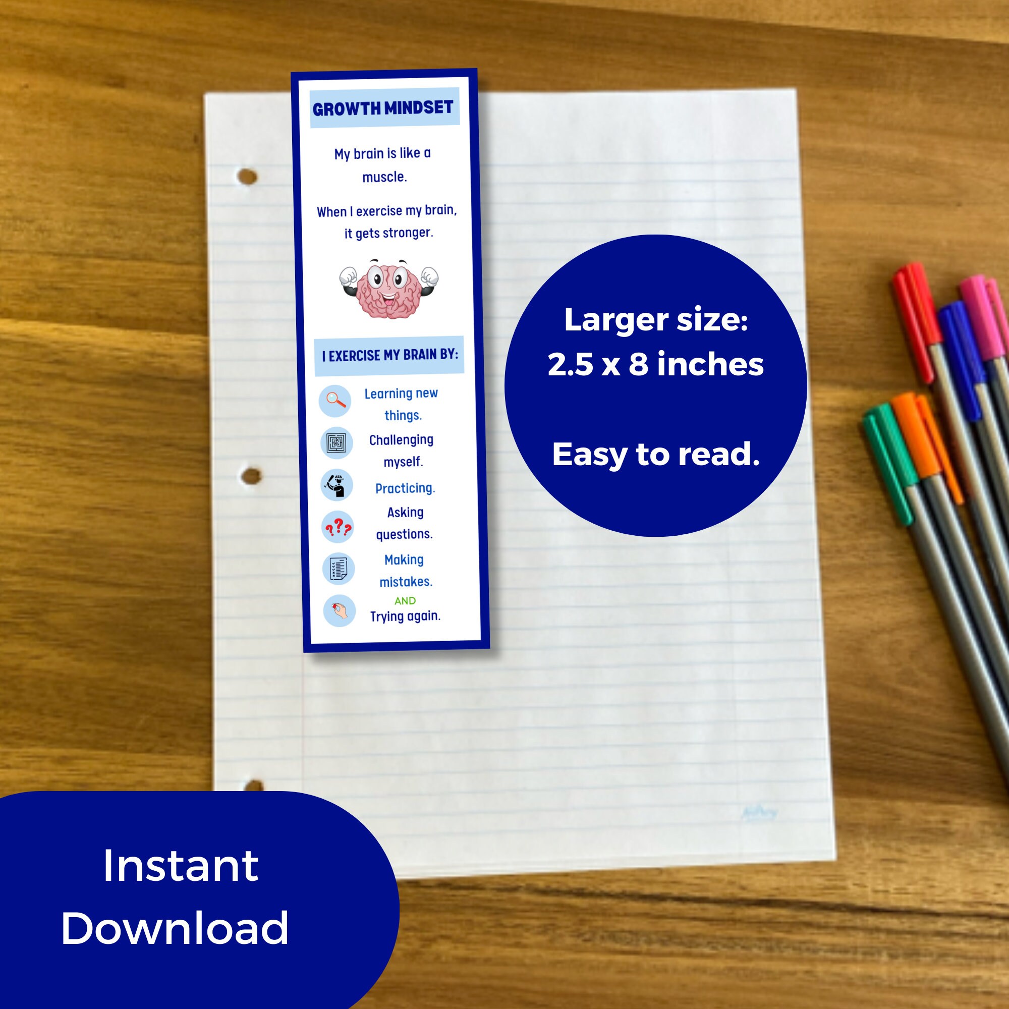 Growth Mindset Bookmarks, Growth Mindset, Growth Mindset Kids, Growth ...