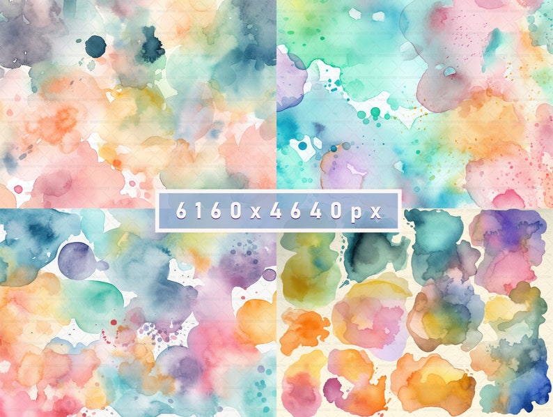 Watercolor Splotches Background, Watercolor Splashes Background ...