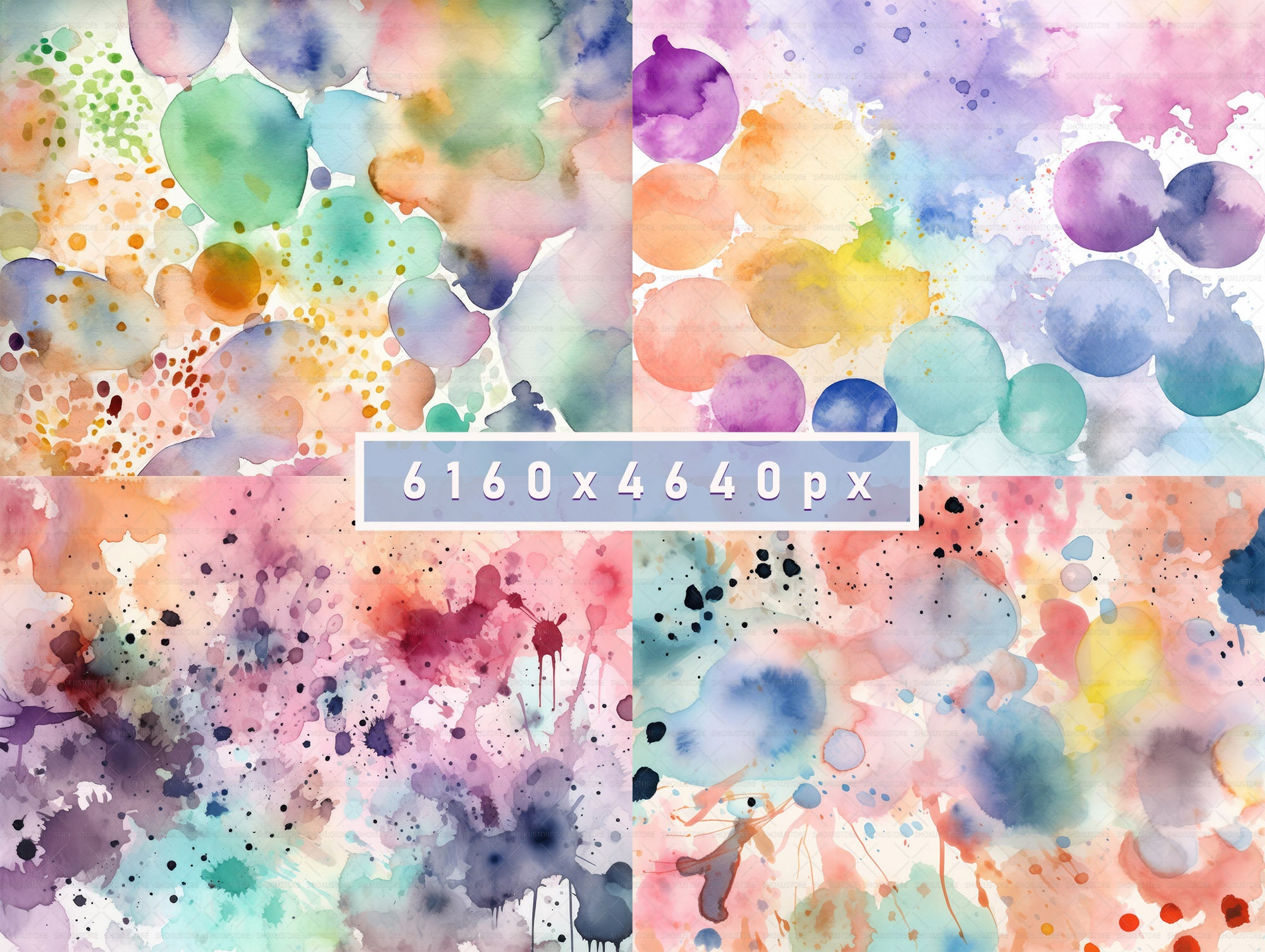 Watercolor Splotches Background, Watercolor Splashes Background ...