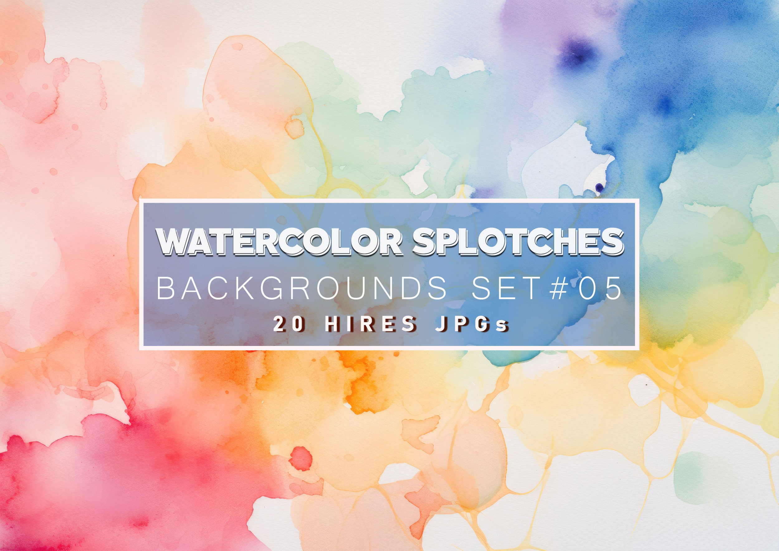 Watercolor Splotches Background, Watercolor Splashes Background ...