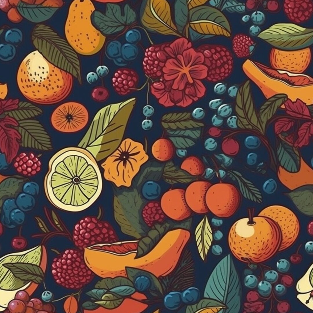 10 Fruit Designs Seamless Pattern Digital Download! - Etsy