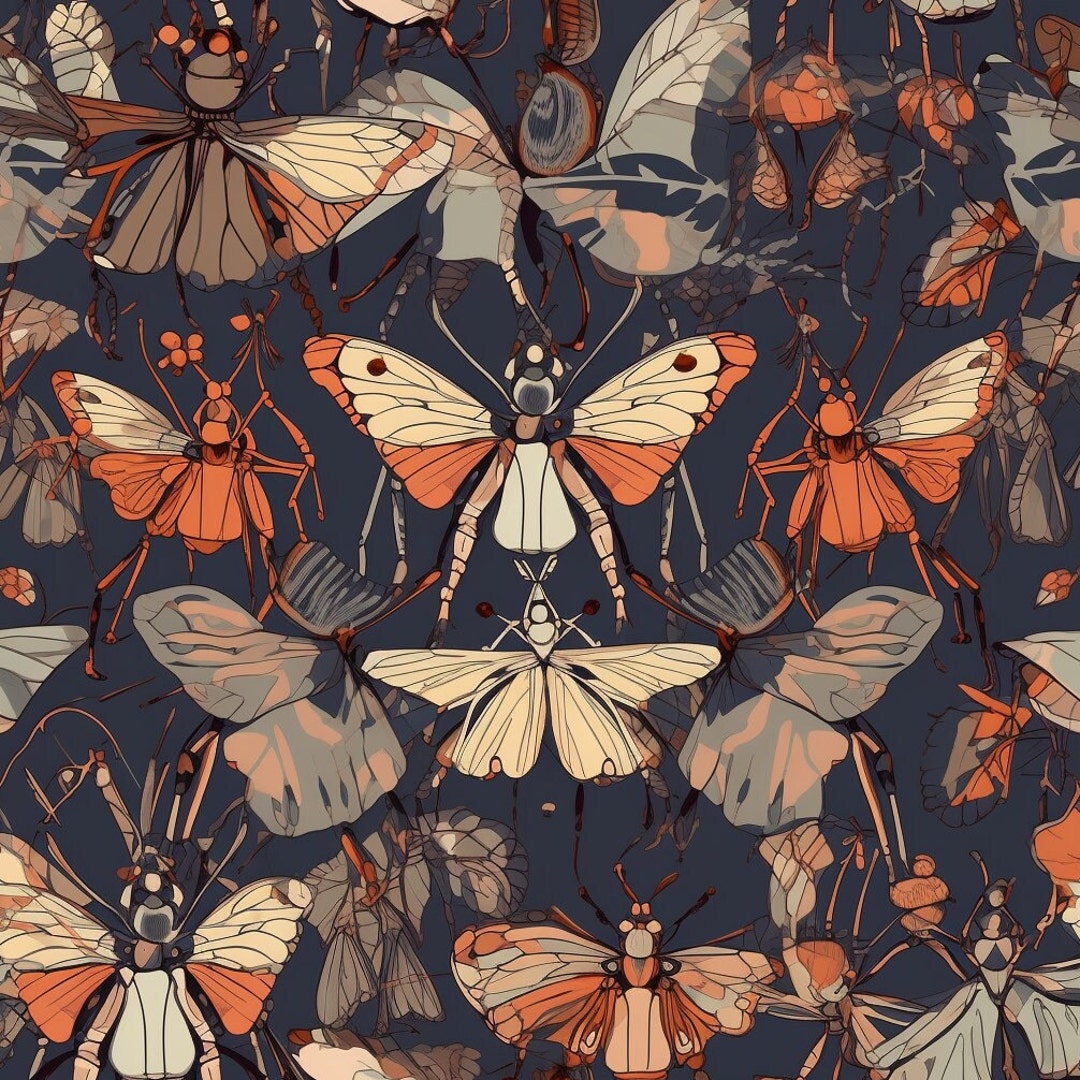 10 Bugs Designs Seamless Pattern Digital Download! - Etsy