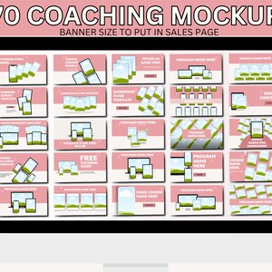 70 Mock up Template : for Coaches, Course Creator Mockup, Digital ...