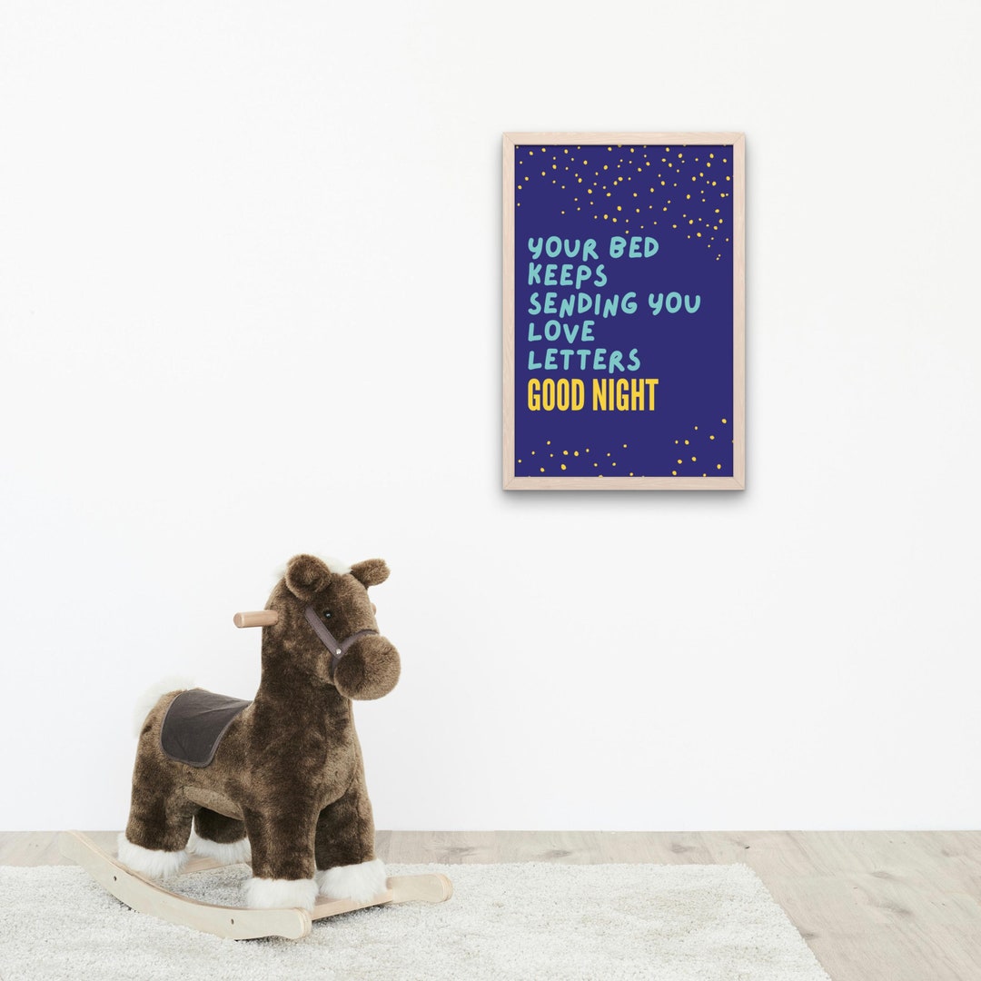 Sleep Inspirational Poster - Calming Bedroom Wall Art for Rest and ...