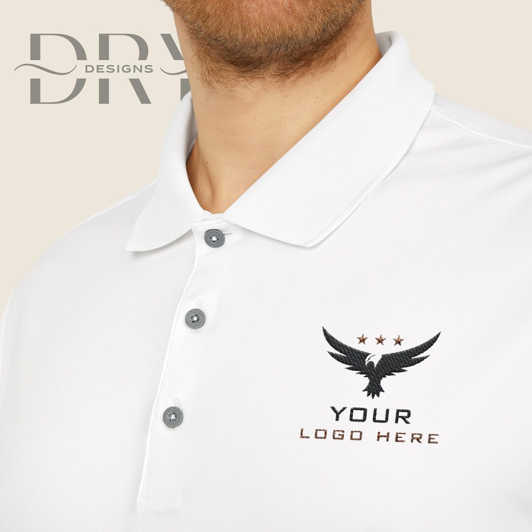 Personalized Adidas Polo: Custom Embroidery Logo, Corporate Apparel - Etsy