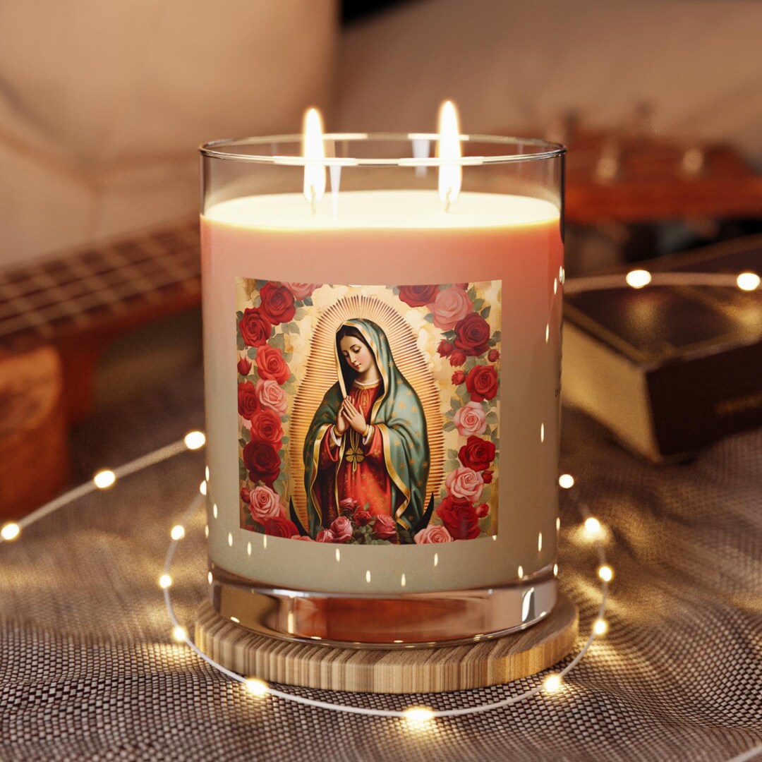 Our Lady of Guadalupe Candle: Scented Soy Wax Prayer Candle - Etsy