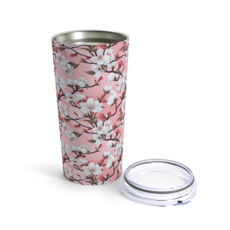 Sakura Cherry Blossom Stainless Steel Tumbler: Japanese Floral Design ...