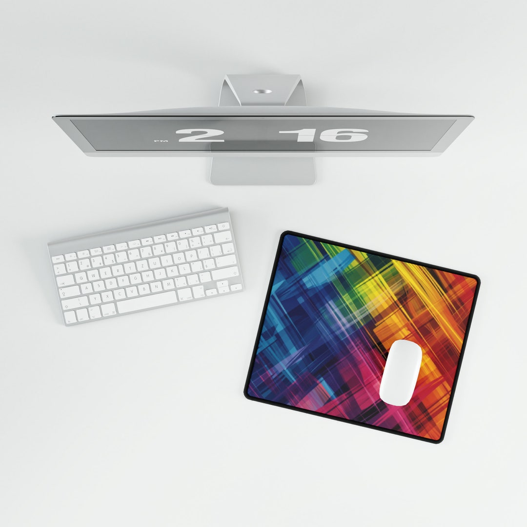 Abstract RGB Pattern Desk Mat: Large Gaming Mouse Pad - Etsy