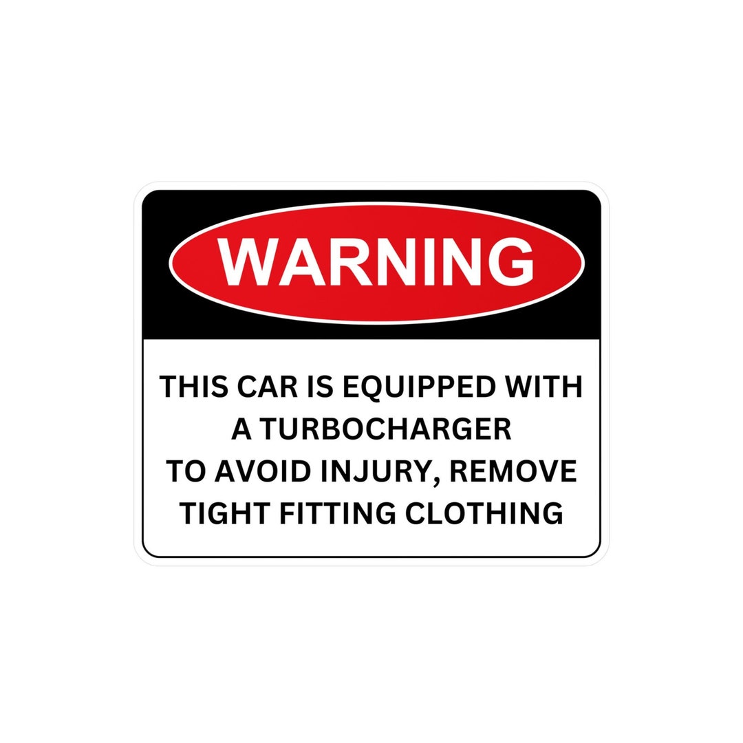 Funny Warning Sign Kiss-cut Vinyl Decals, Danger Decal Sticker Set for ...