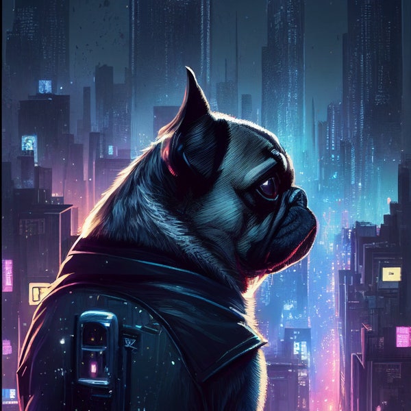 Digital Art Cyberpunk Image - Etsy