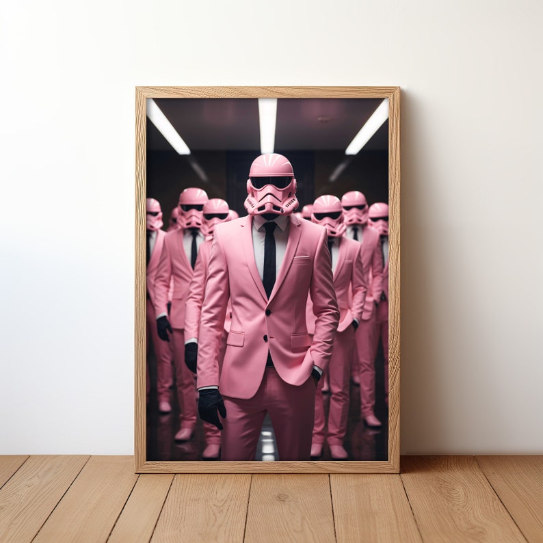 Pink Troopers, Star Wars Inspired, Digital, Fine Art, Pink Suit, Storm ...