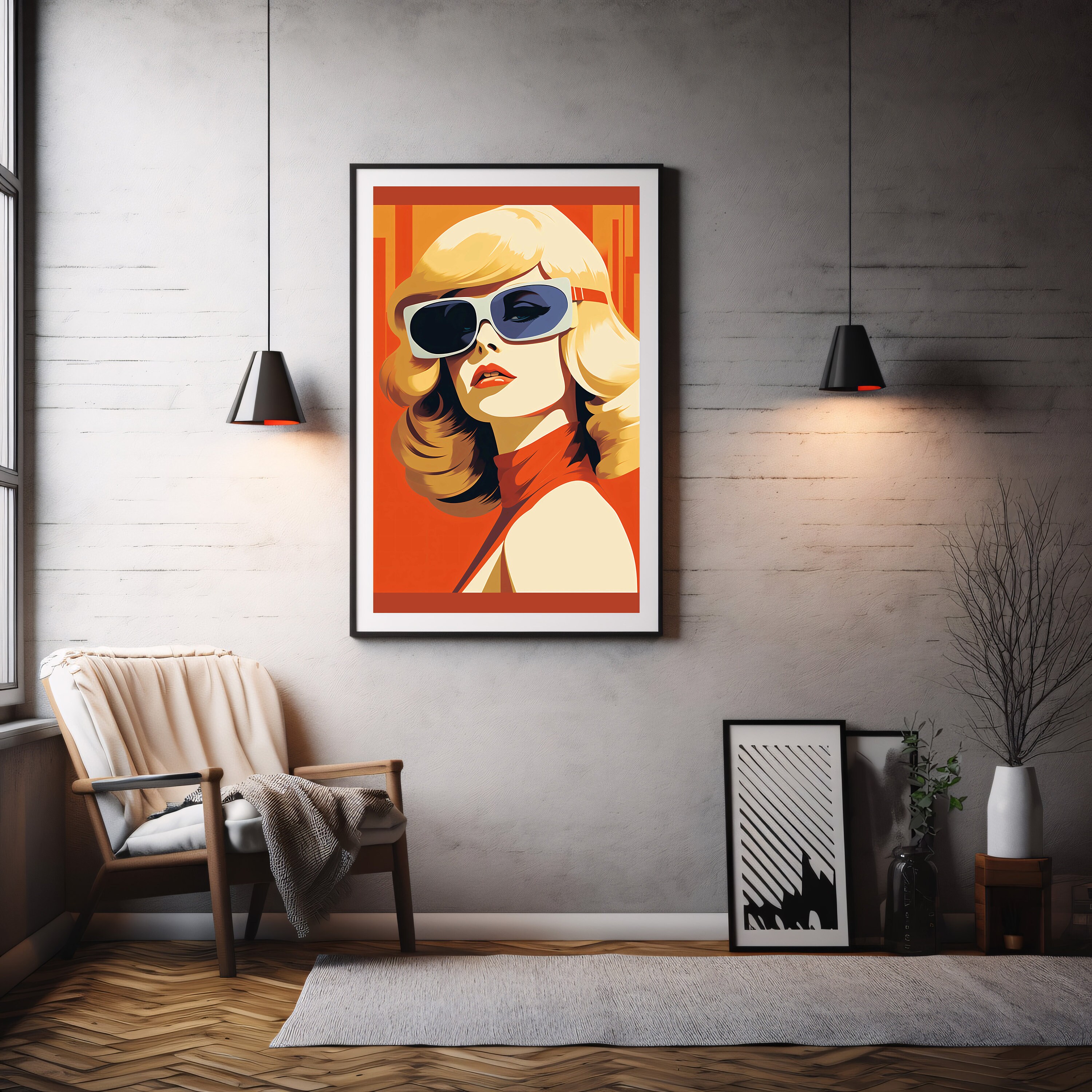 Pop Art Retro Women | 70s Stylish Woman | Cool Blonde | Beautiful ...