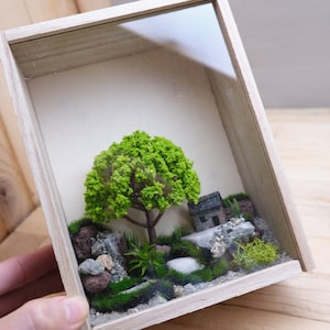 Tiny House Terrarium, Handmade Art, Fairy House, Miniature House, Tiny ...