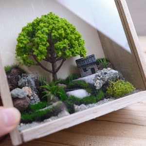 Tiny House Terrarium, Handmade Art, Fairy House, Miniature House, Tiny ...