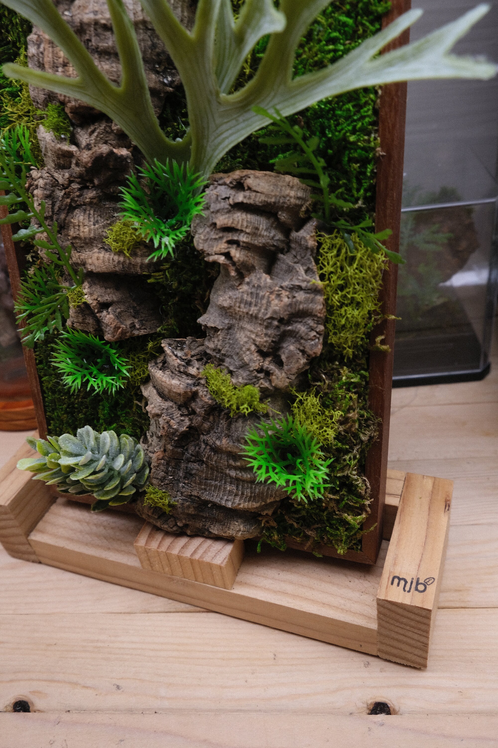 Customize Gifts Art Nature Preserved Moss Wall Succulent Plant Decor ...