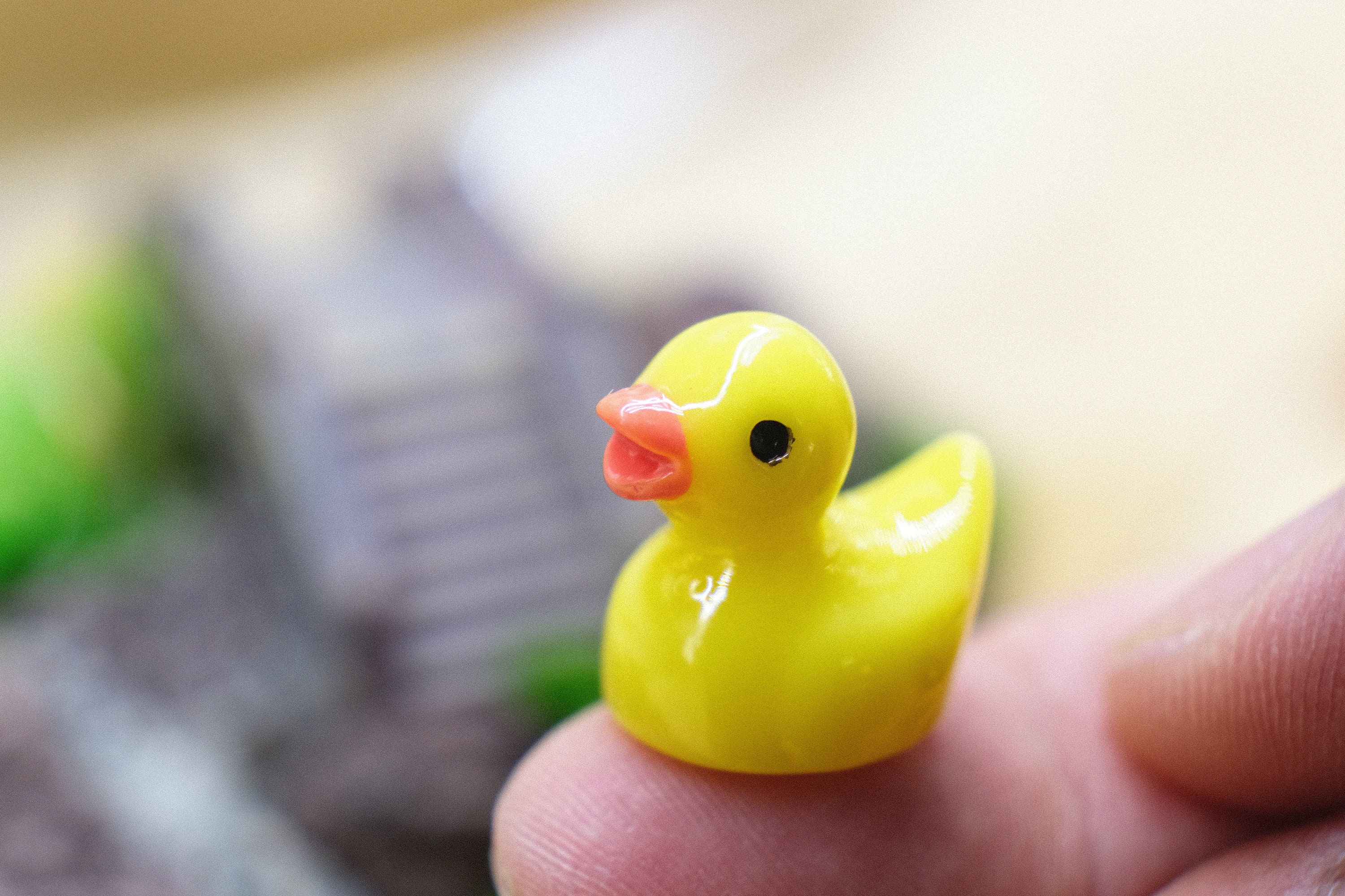 Miniature Duck Dollhouse Rubber Duck Figurine Action Figures - Etsy