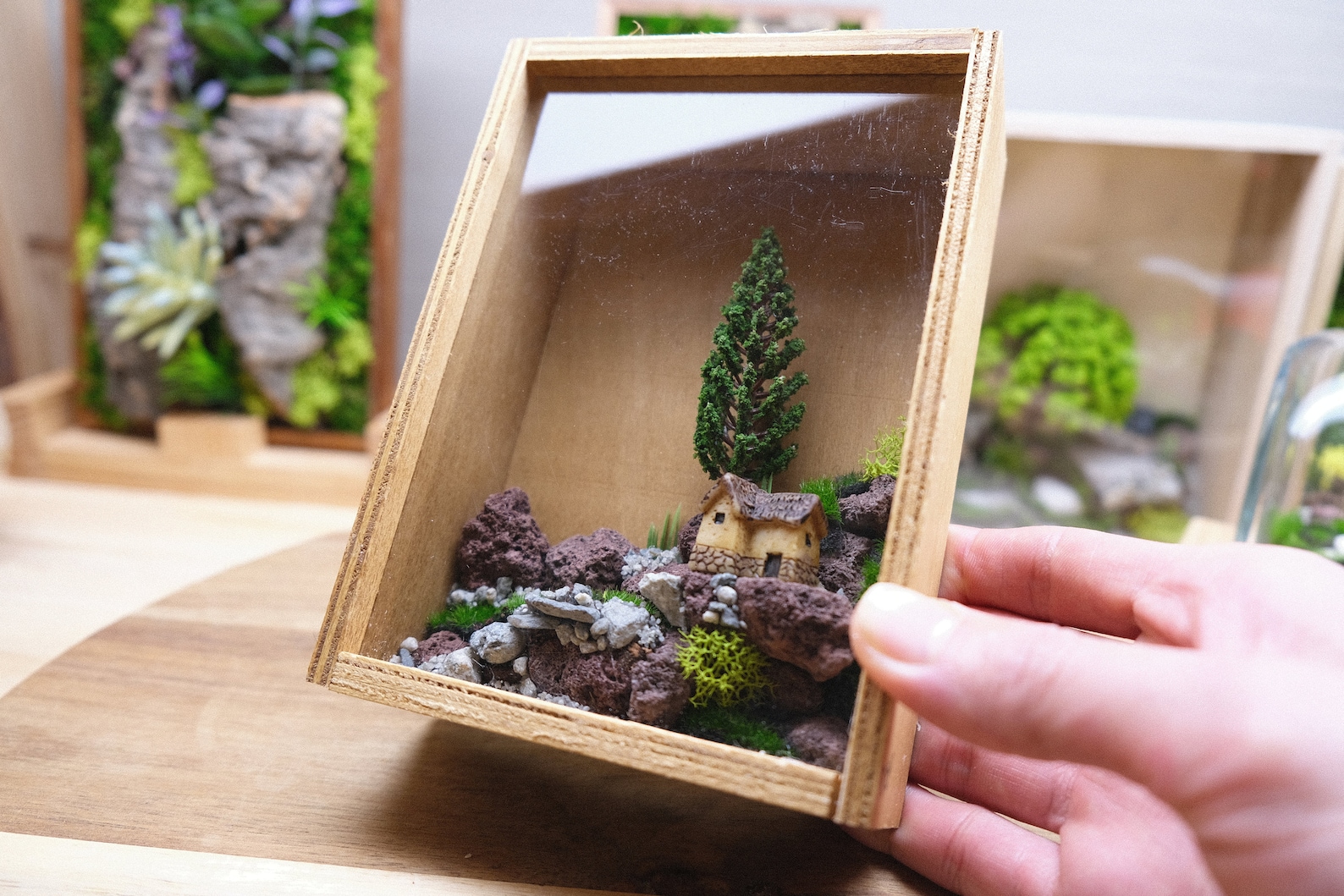 Miniature Cottage House Terrarium Decor Pre-assembled Kit - Etsy
