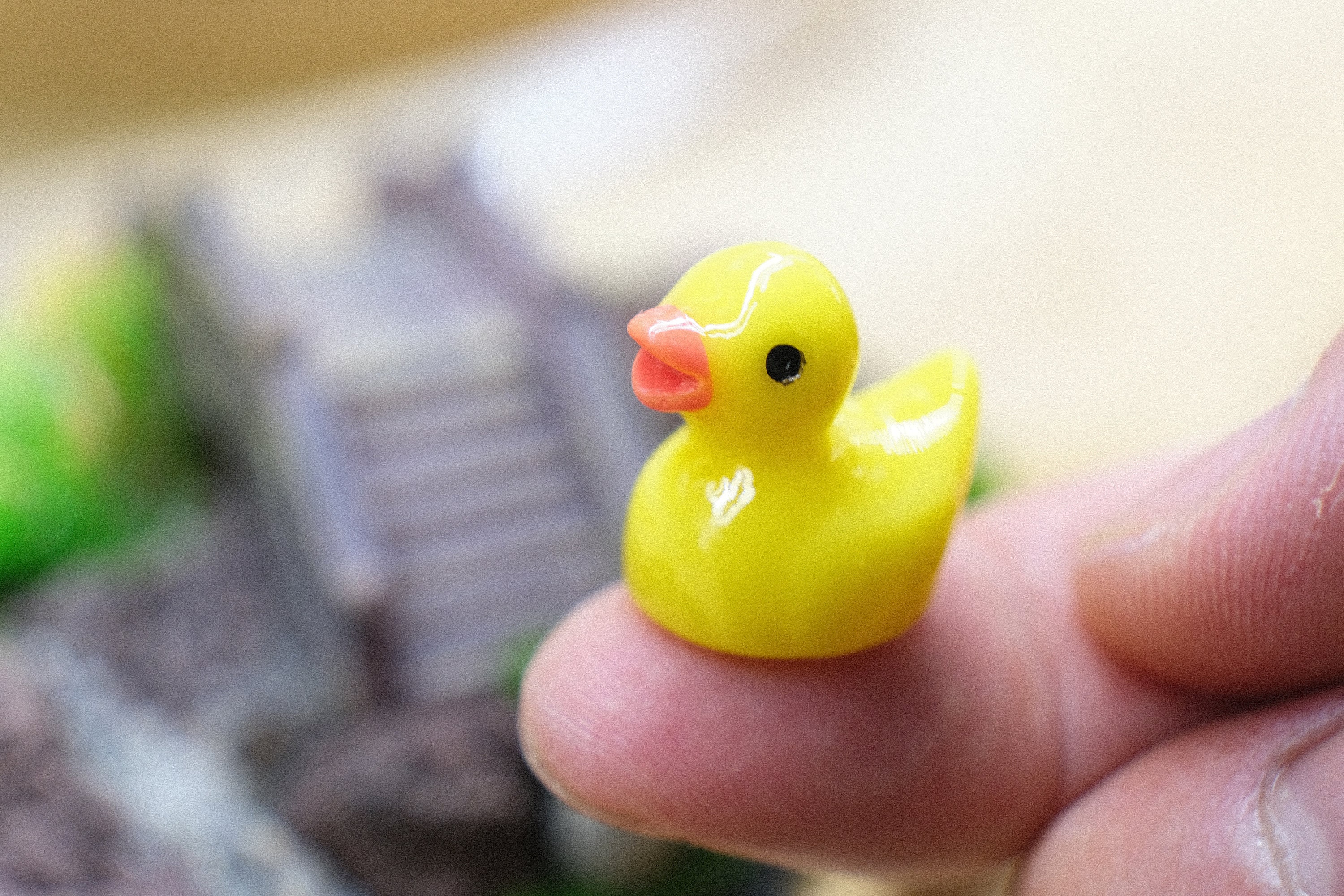 Miniature Duck Dollhouse Rubber Duck Figurine Action Figures - Etsy