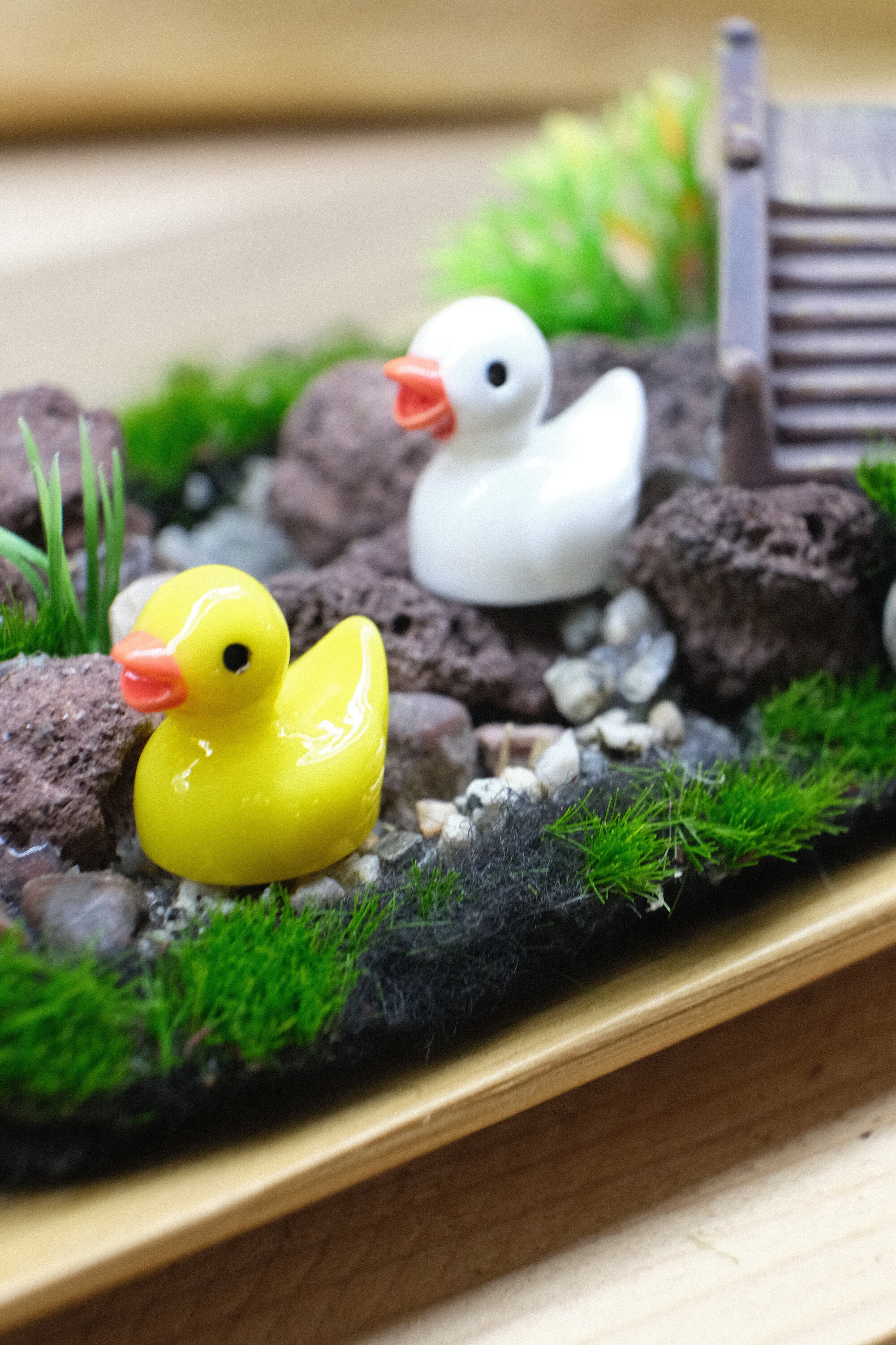 Miniature Duck Dollhouse Rubber Duck Figurine Action Figures - Etsy