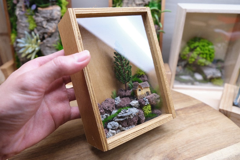 Miniature Cottage House Terrarium Decor Pre-assembled Kit - Etsy