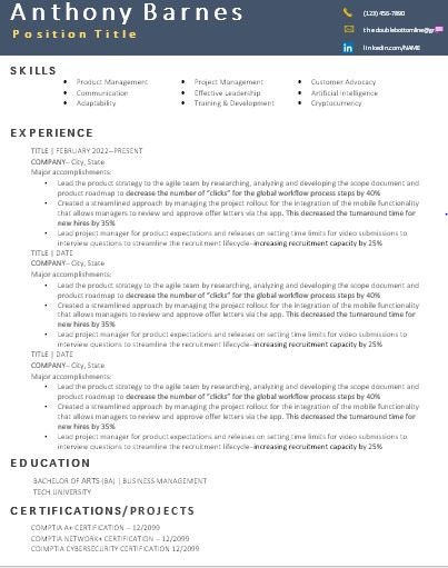 Resume Template ATS Friendly Easy to Customize Actually Gets You Called ...